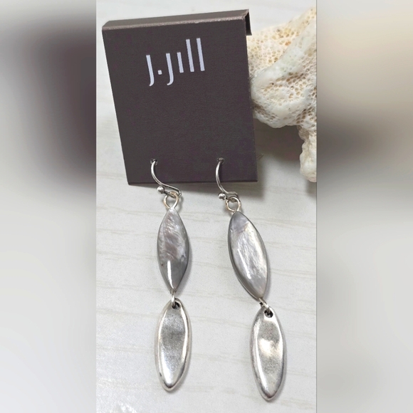 J. Jill | Jewelry | J Jill Silver Double Drop Earrings | Poshmark